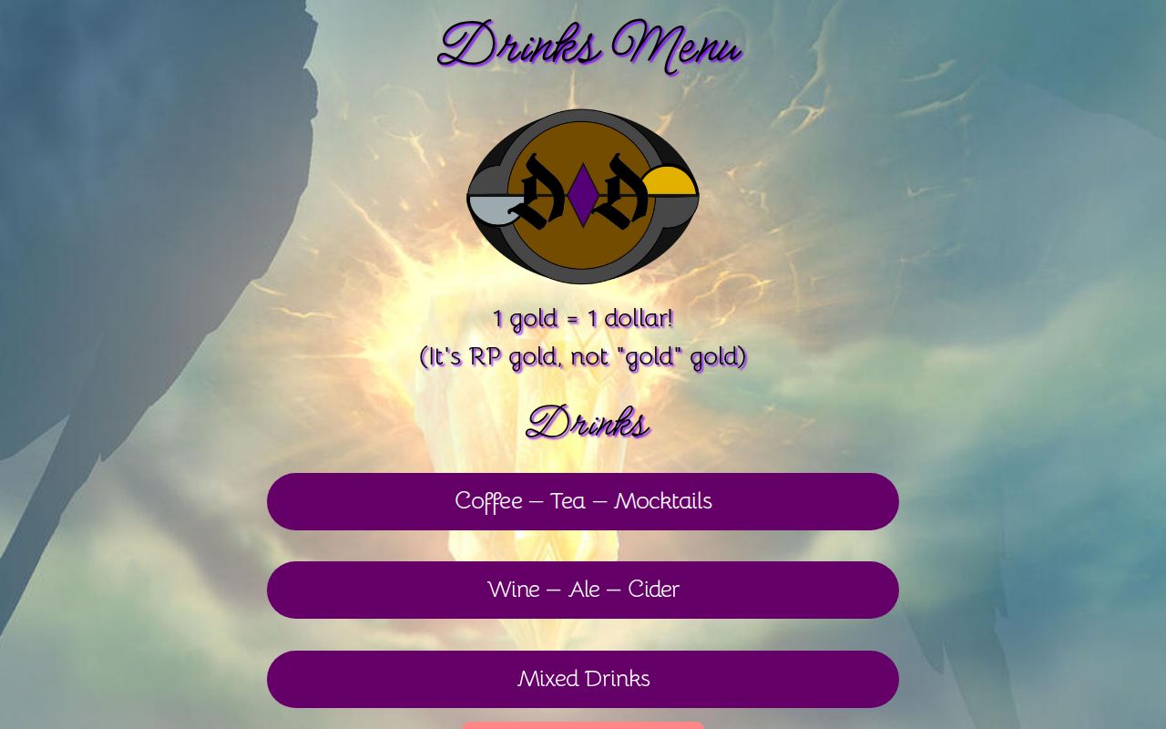 Dusk and Dawn - Drinks
